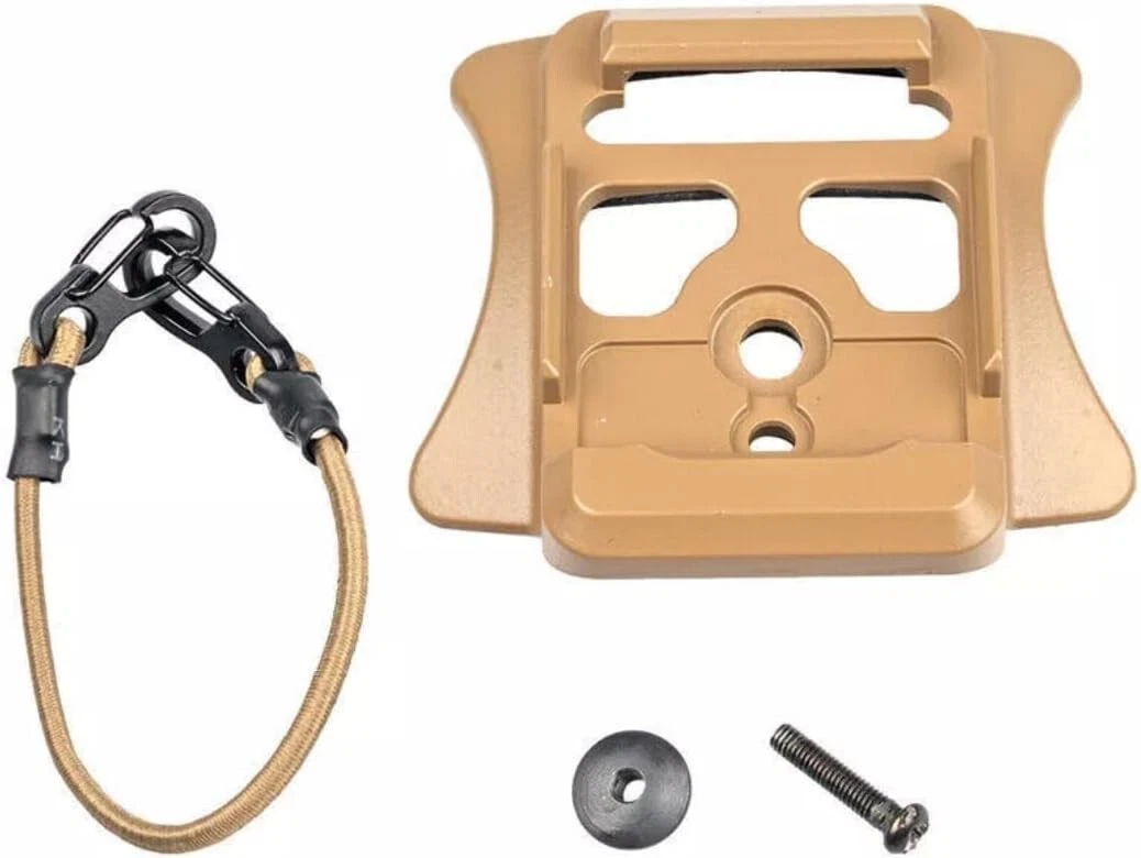 USMC ECH Combat Tactic Helmet NVG Mount Shroud Steel Sports Camera Bra ...